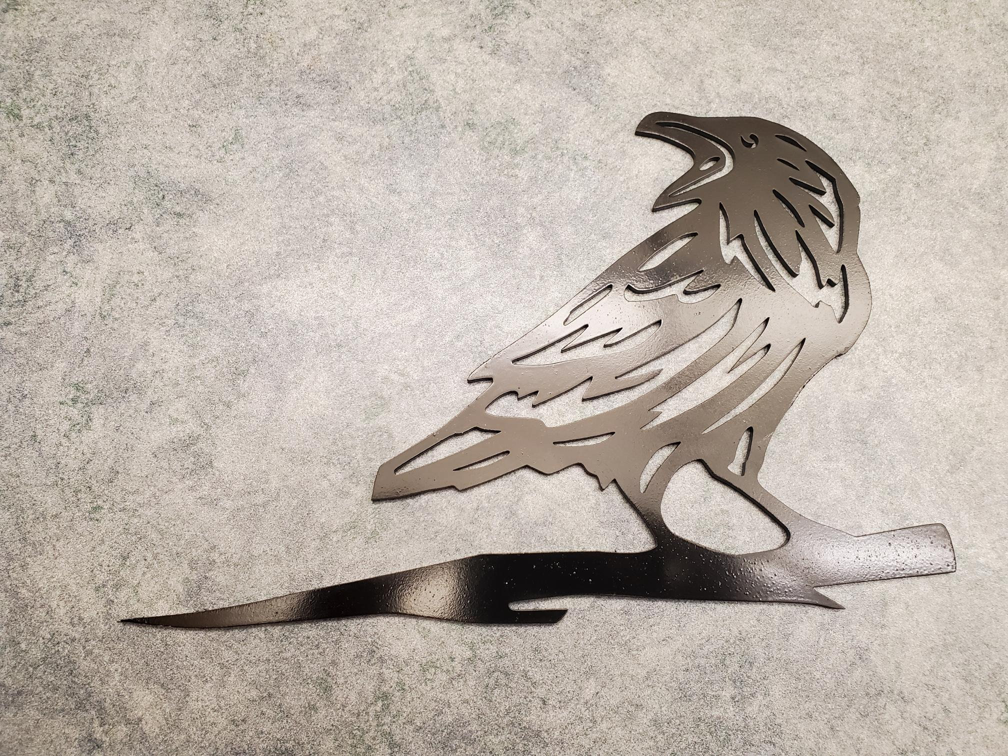 Metal Bird Crow Steel Art Metal Art Outdoor Art Decoration - Etsy.de