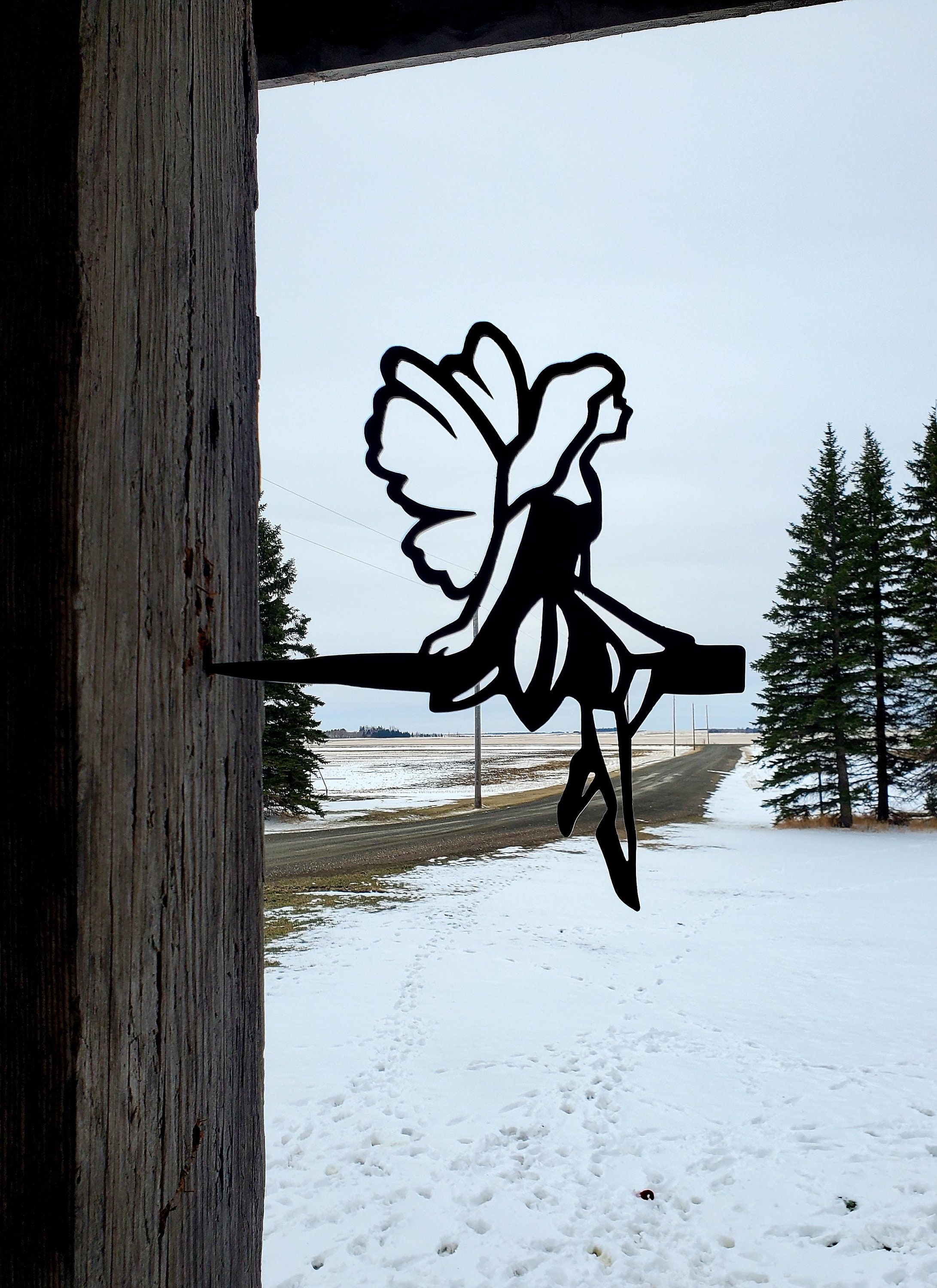 Metal Fairy Metal Bird Tree Art Metal Art Steel Art - Etsy