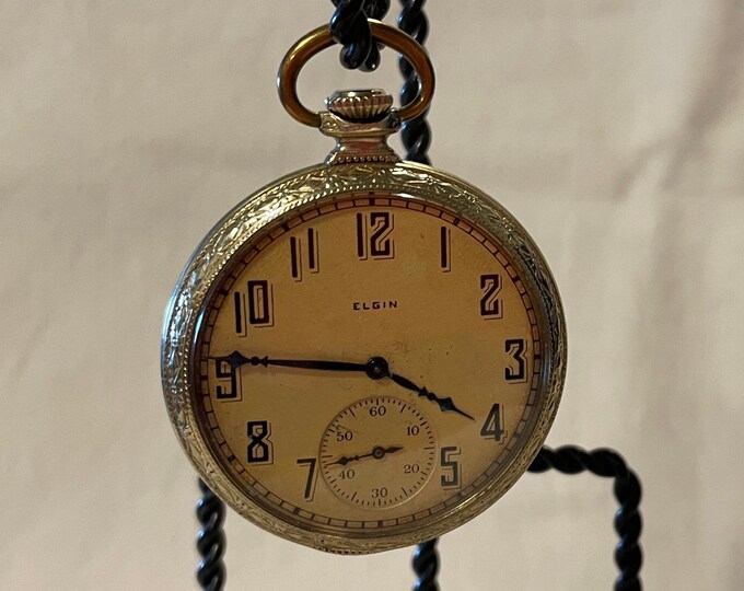 Elgin Pocket Watch With Wadsworth Pilot Case - Etsy