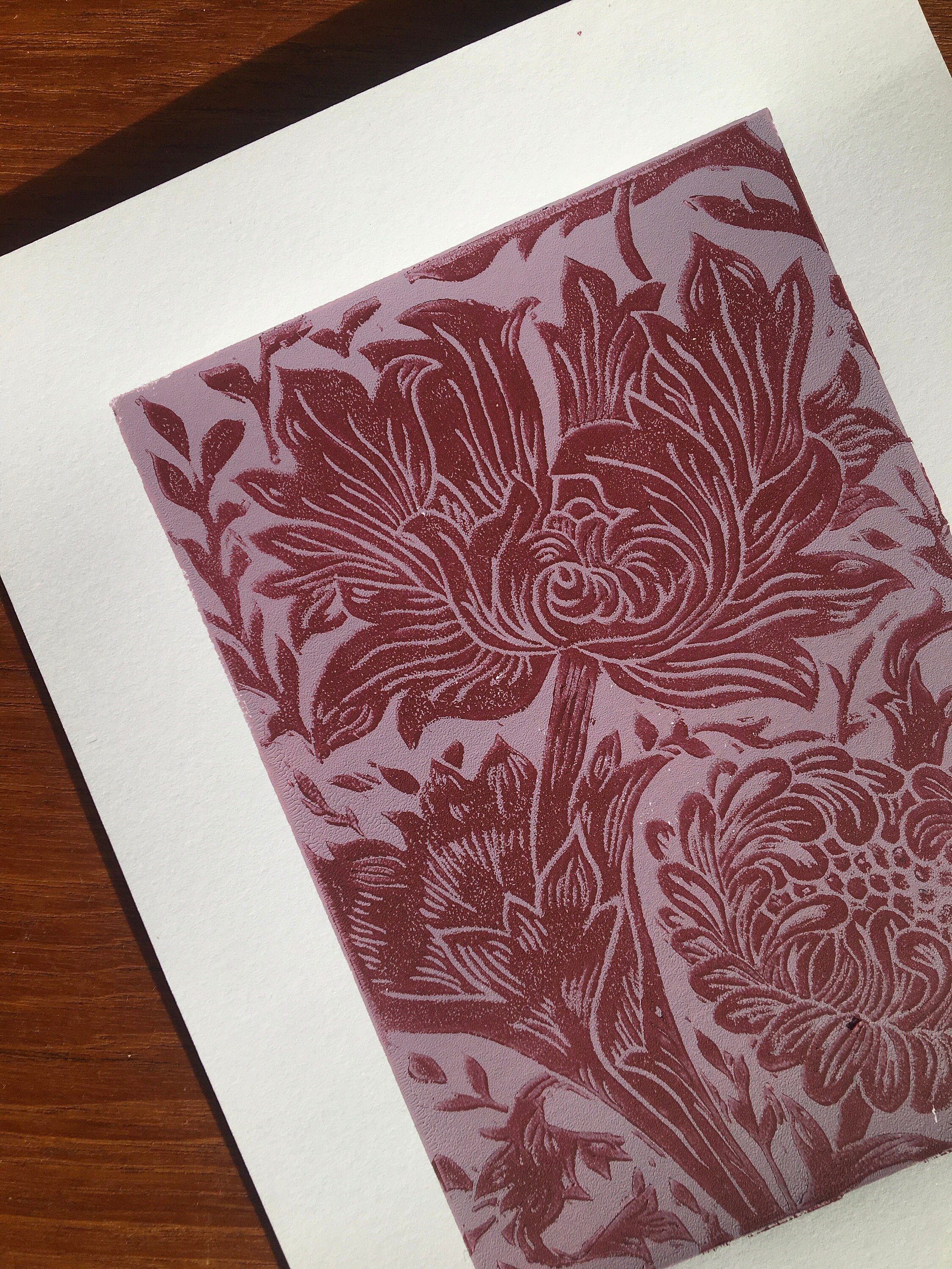 William Morris 2 Lino Cut Print - Etsy Norway