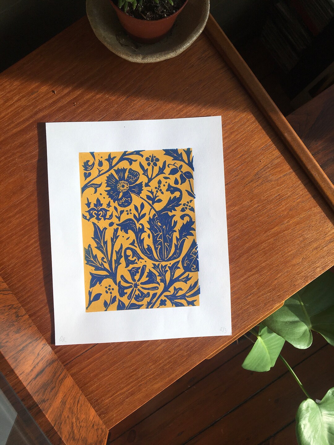 William Morris 1 Lino Cut Print - Etsy