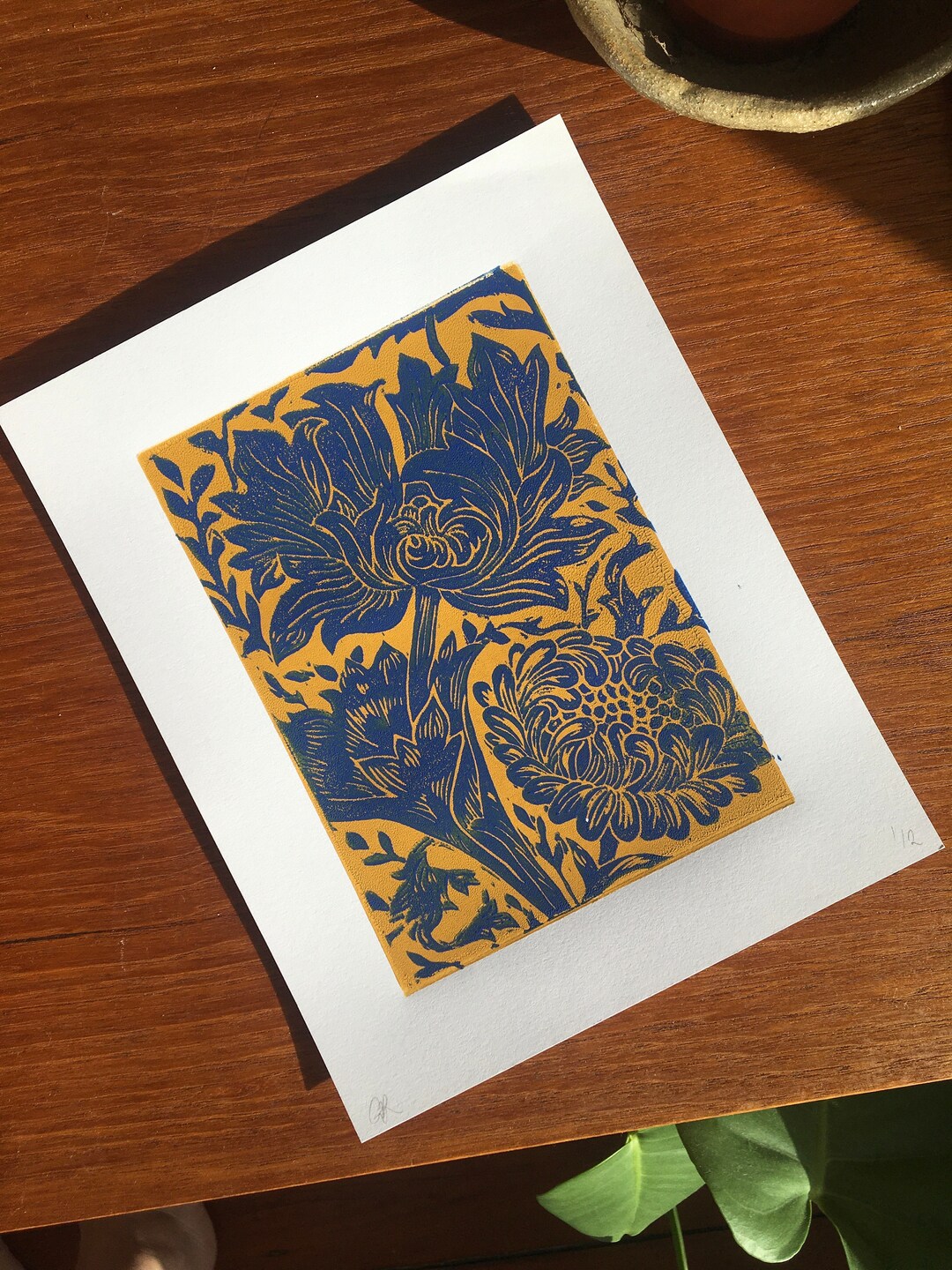 William Morris 2 Lino Cut Print - Etsy Norway