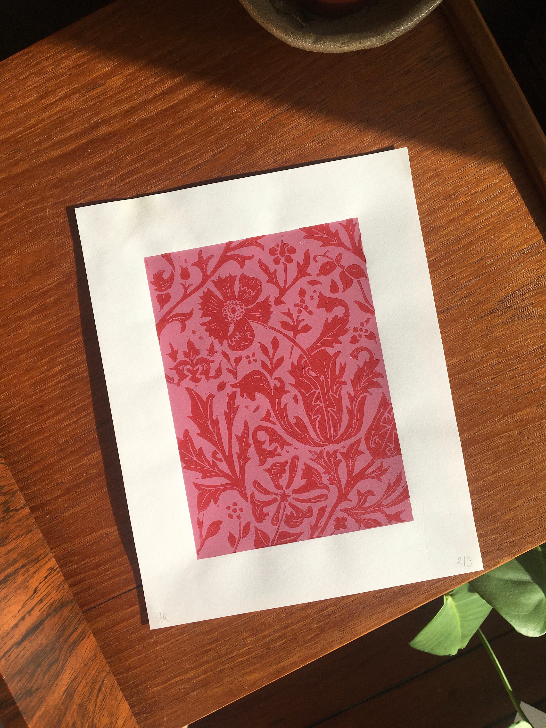 William Morris 1 Lino Cut Print - Etsy