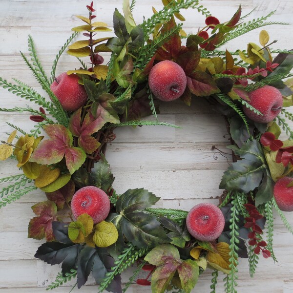 Apple Wreath - Etsy