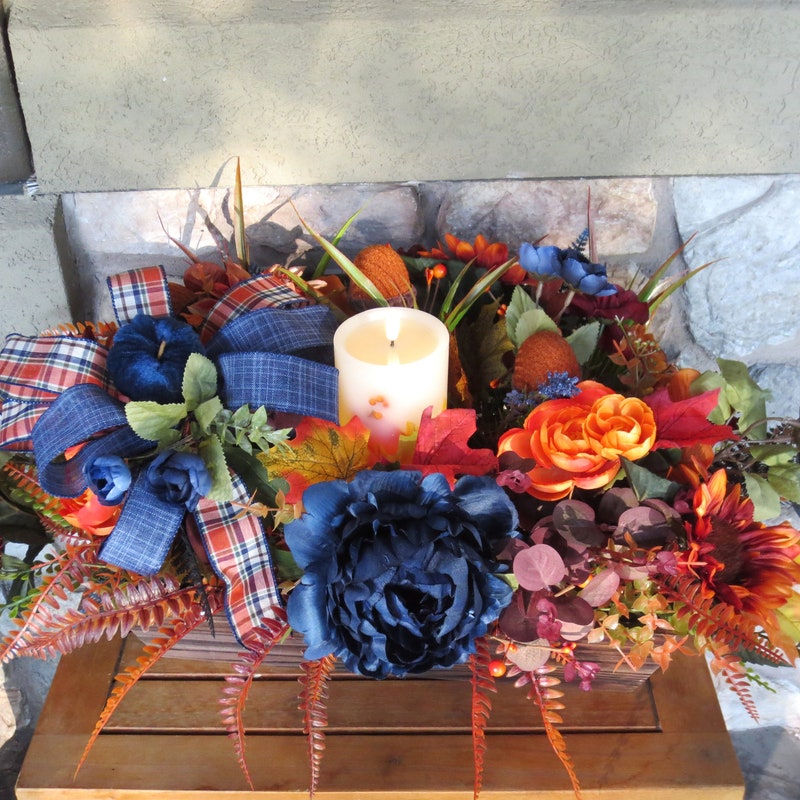 Blue Centerpiece - Etsy