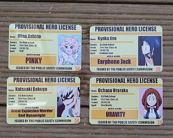 Licencia Provisional de Héroe My Hero Academia - Etsy México