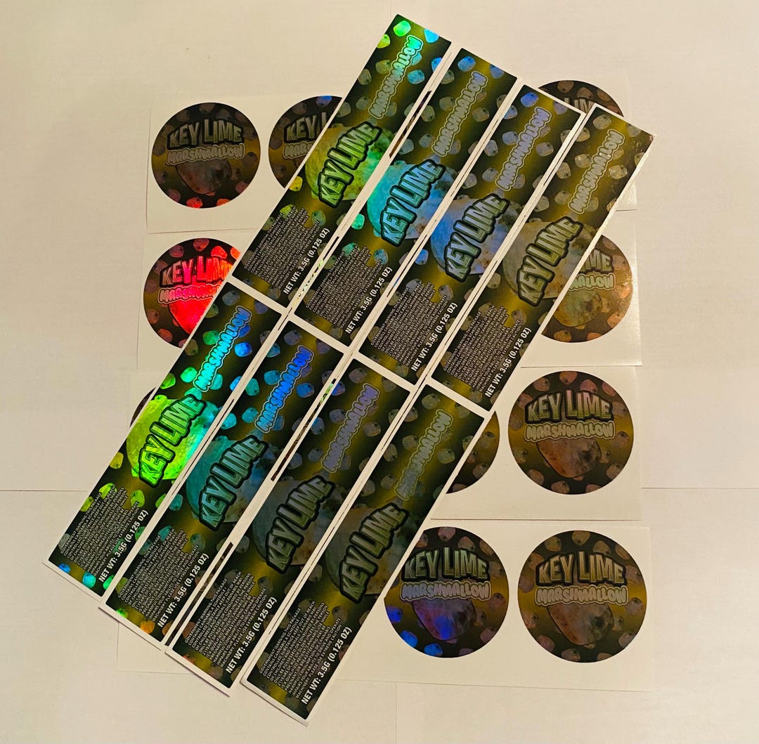 2 Ounce Glass Jar Sticker Label Packaging , JARS NOT INCLUDED ...