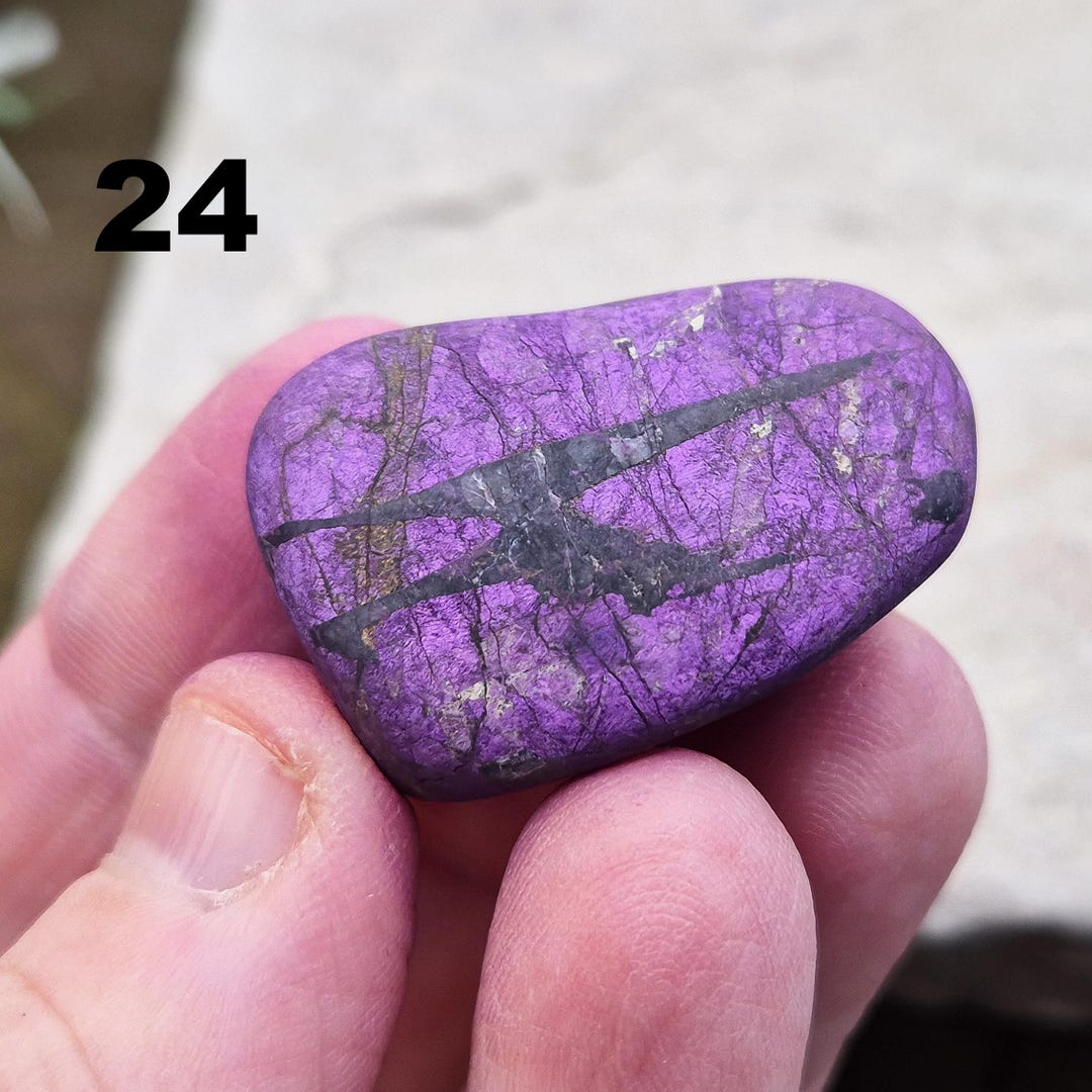 Purpurite Crystal, Tumbled. Crystal for Spiritual Use, Supportive ...