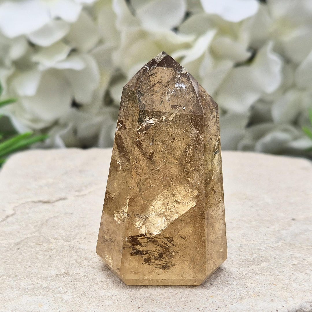Buy Citrine Tower – Natural Citrine Polished Crystal Point | Ideal for ...