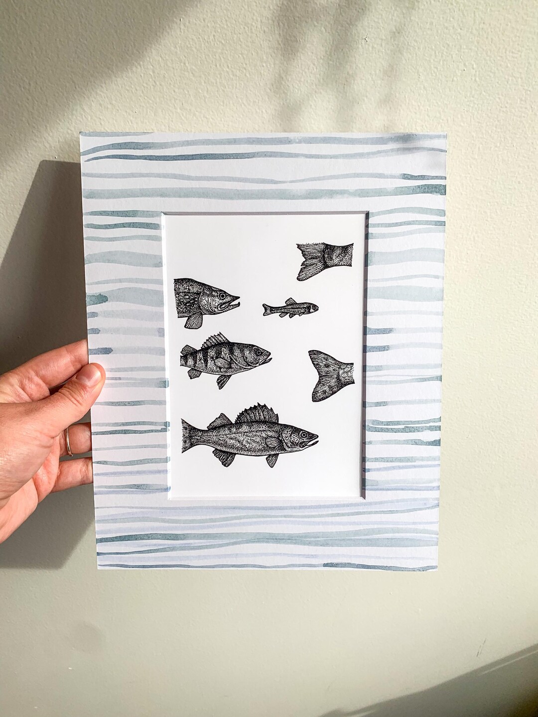 Fish Print, Cottagecore Home Decor, Gift for Outdoorsy Women ...