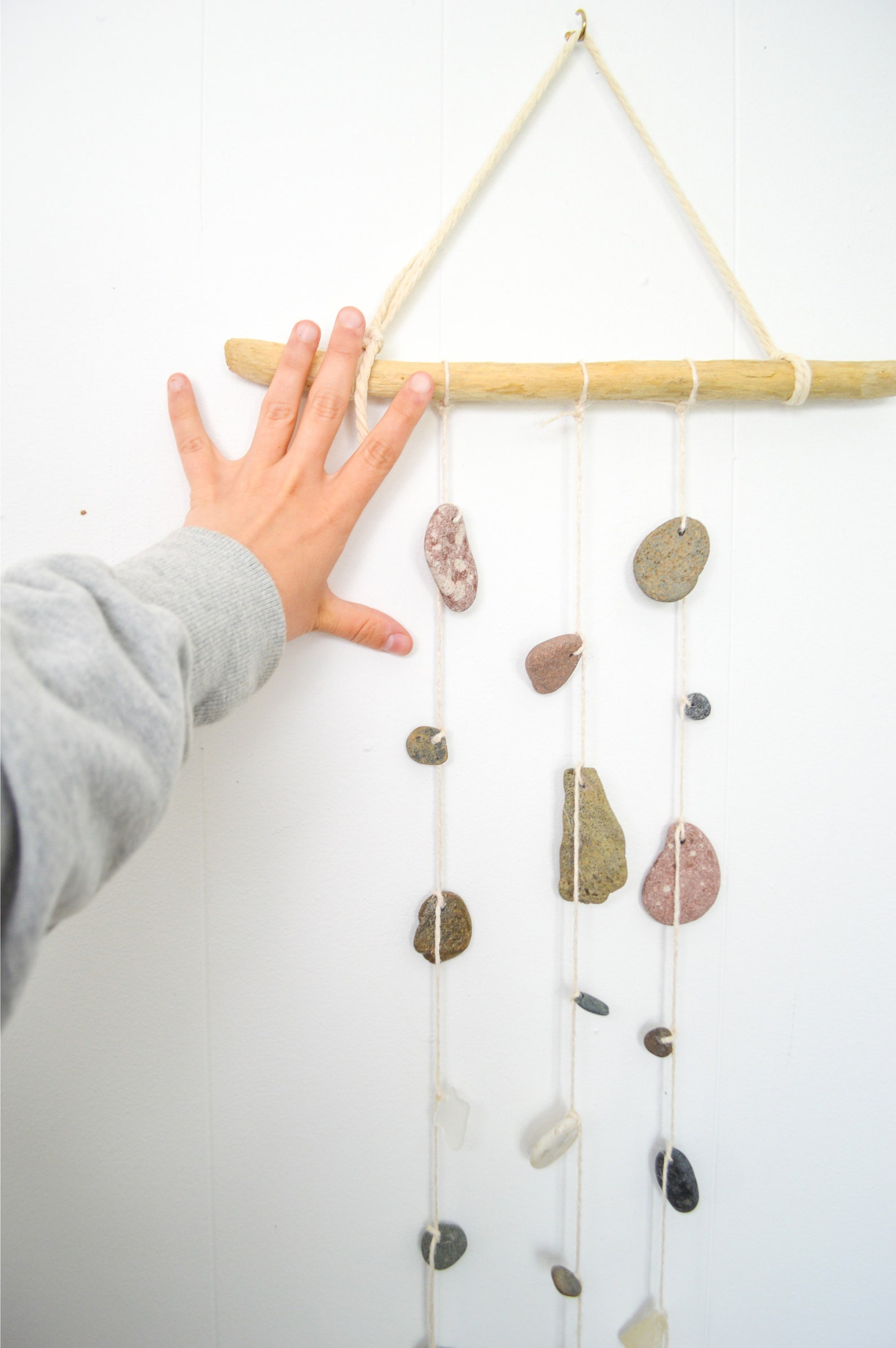 Rock Wall Hanging Lake House Wall Art Driftwood and Sea - Etsy