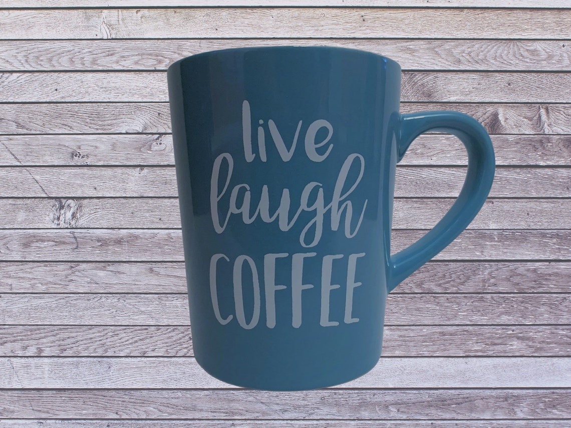 Live Laugh Coffee Mug 14 oz Ceramic Mug Premium Quality | Etsy