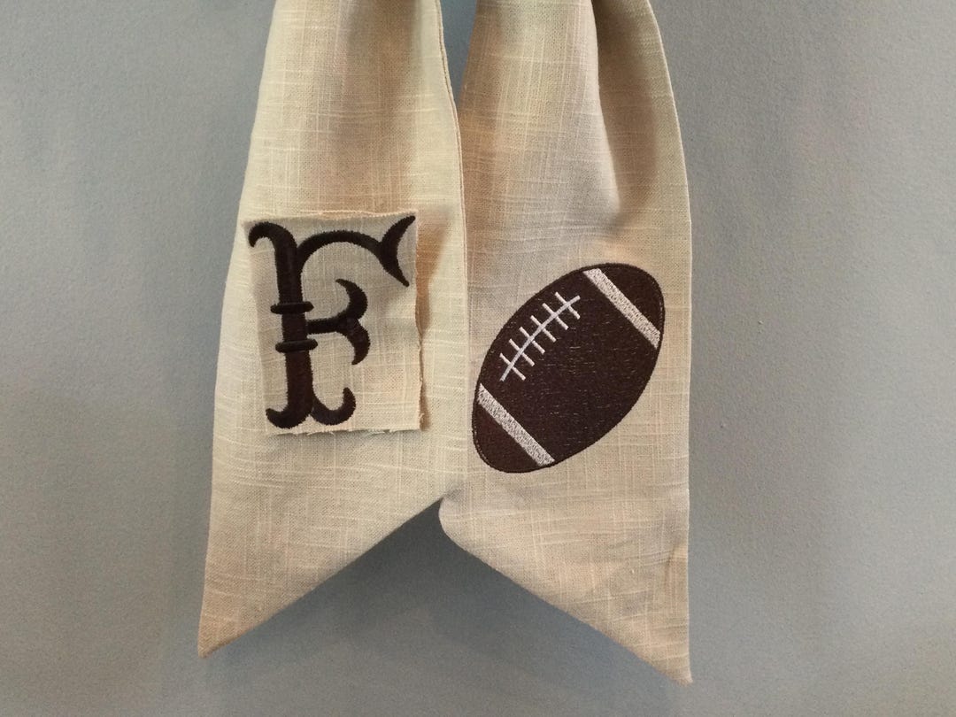 Football Embroidered Sash, Personalized Embroidered Football Season ...