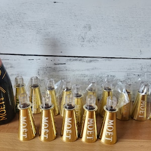 Moet Chandon Champagne Gold Mini Sippers for Moet Individually Packaged ...