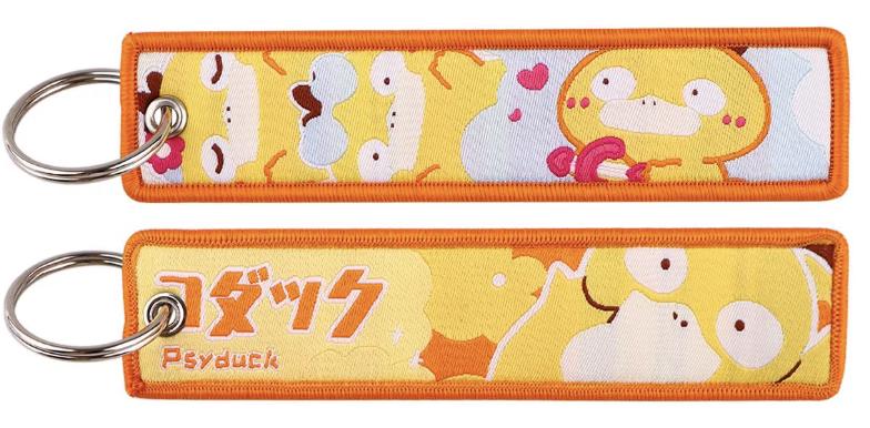 Pocket Monster Embroidery Keychains Pokemon Togepi Jigglypuff Dragonite ...