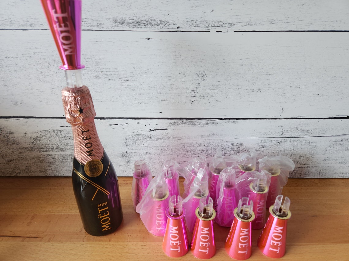 Moet Chandon Champagne Gold Mini Sippers for Moet Individually Packaged ...