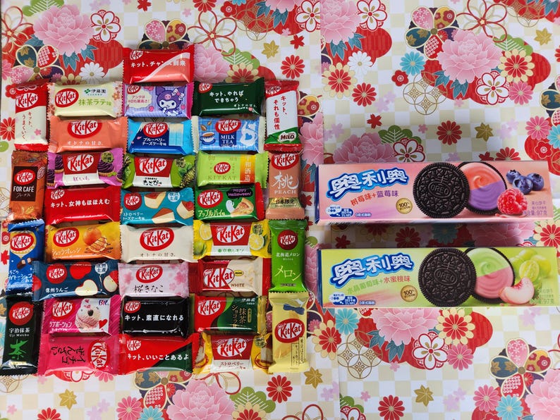 Oreos and Japanese Kit Kat Minis Fruit and Tea Flavors Gift Set - Etsy ...