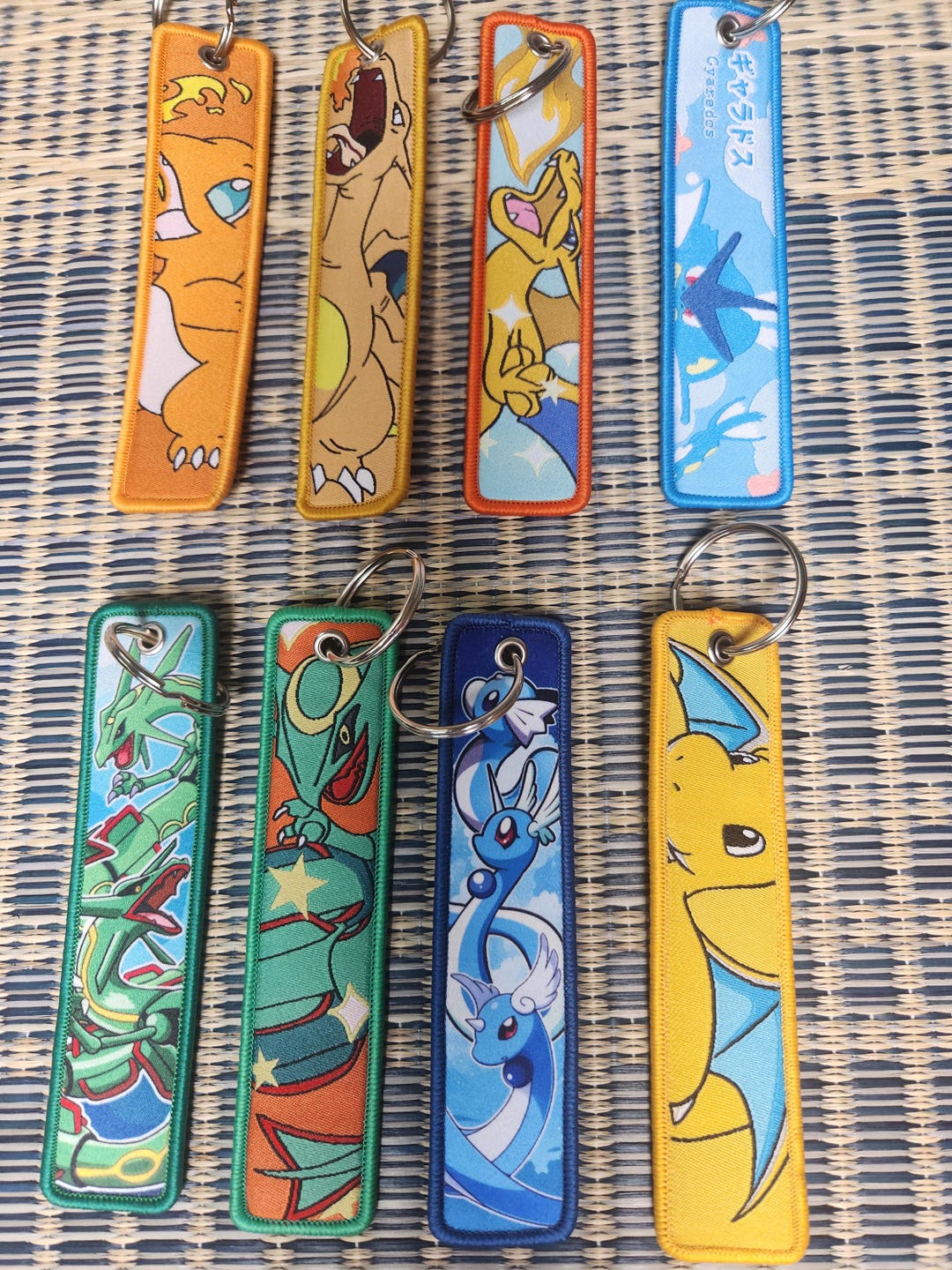Embroidered Anime Keychain: Pocket Monsters Jet Tag - Etsy