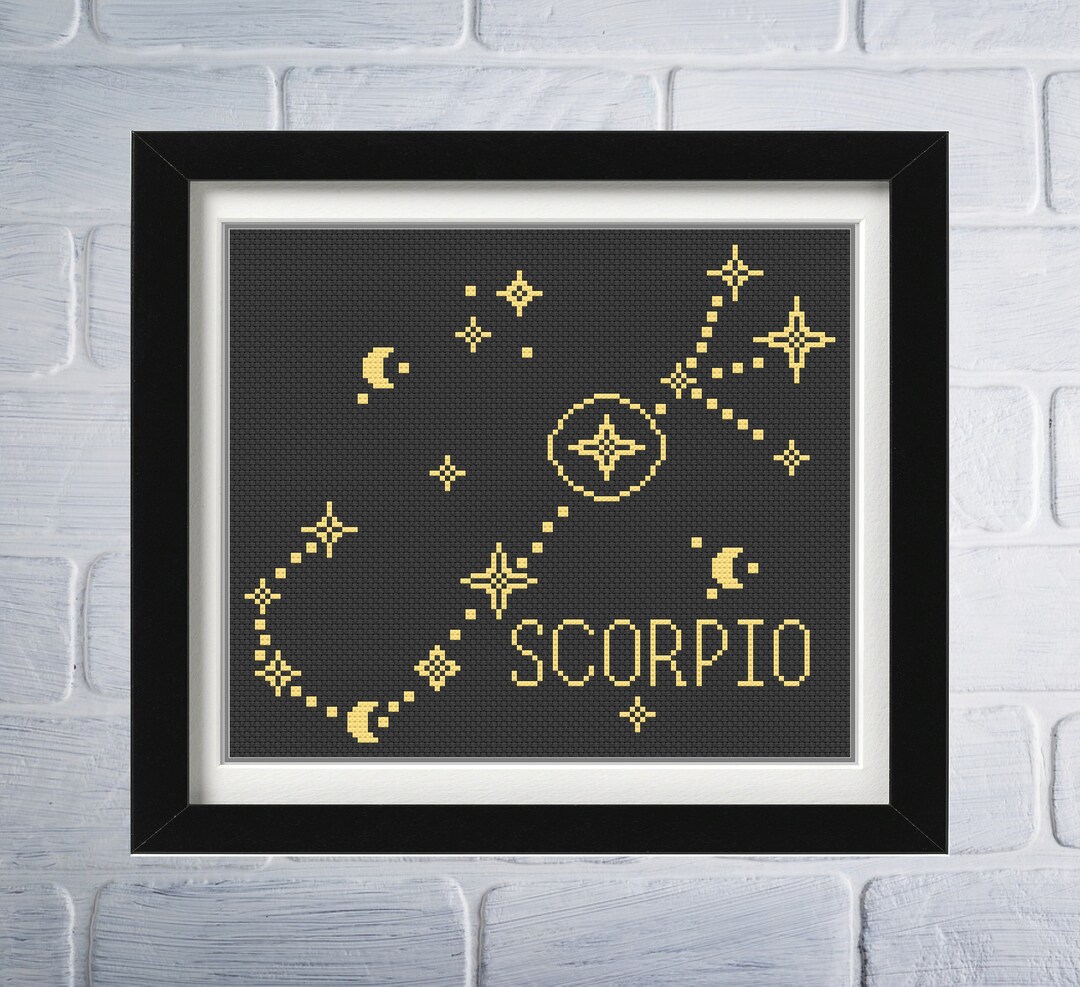 PATTERN Scorpio Cross Stitch Pattern - Constellation Cross Stitch ...