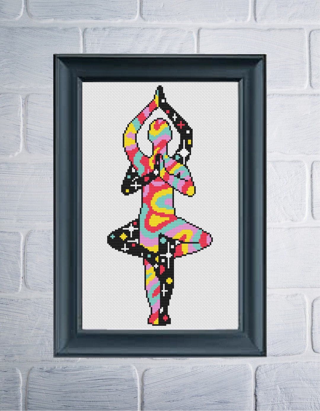 PATTERN Spiritual Being Cross Stitch Pattern - Yoga Cross Stitch ...