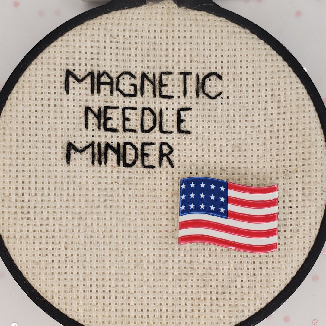 USA Needle Minder Magnetic for Cross Stitch, Embroidery, or Decorative ...