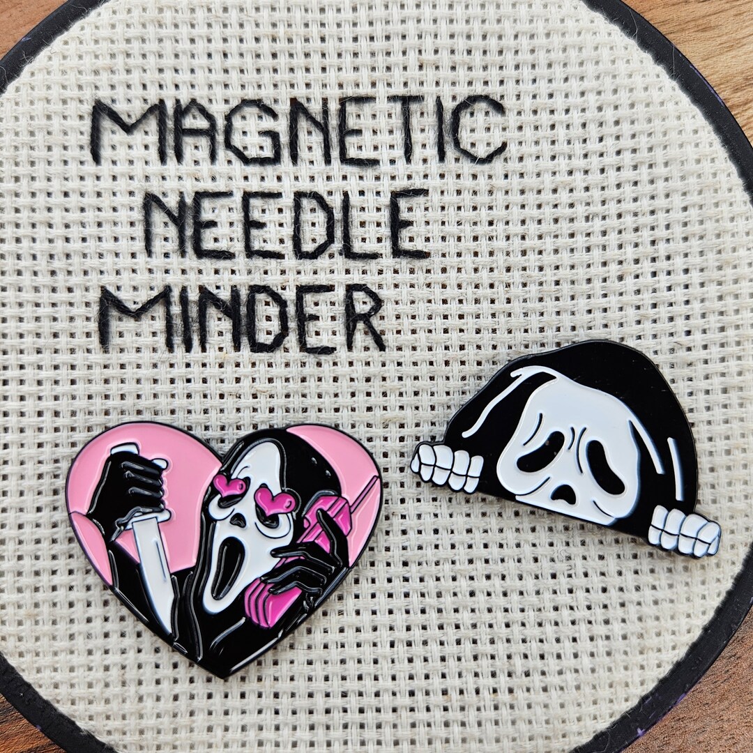 Scream Magnetic Needle Minder for Cross Stitch, Embroidery, or Scream ...