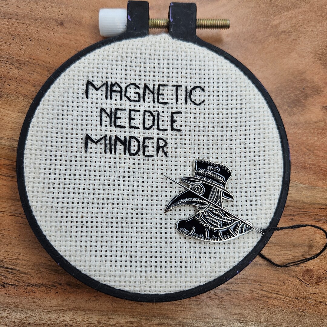 Plague Doctor Magnetic Needle Minder | Cross Stitch Needle Keeper ...