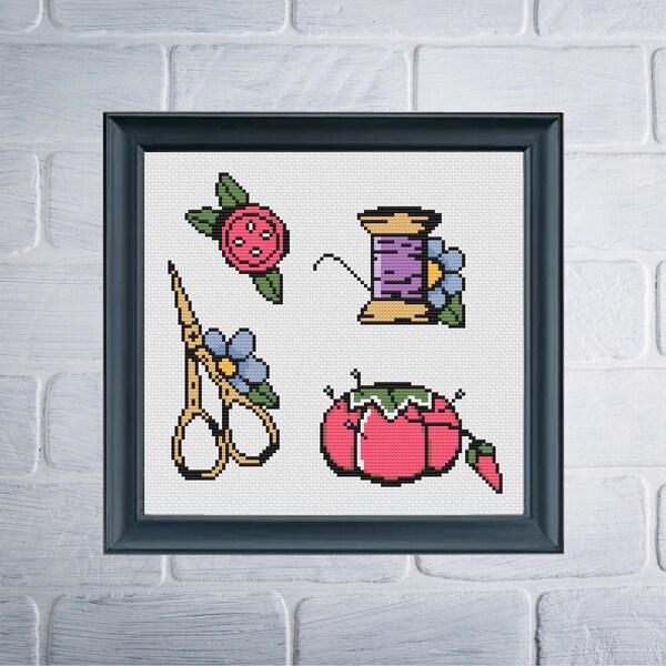 Scissor Cross Stitch Pattern - Etsy