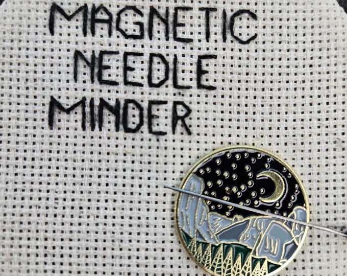 Starry Sky Needle Minder Magnetic for Cross Stitch or Mountains Magnet ...