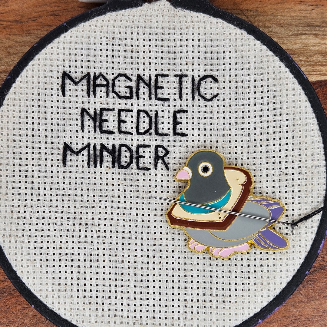 Hungry Pigeon Needle Minder Magnetic for Cross Stitch, Embroidery, or ...