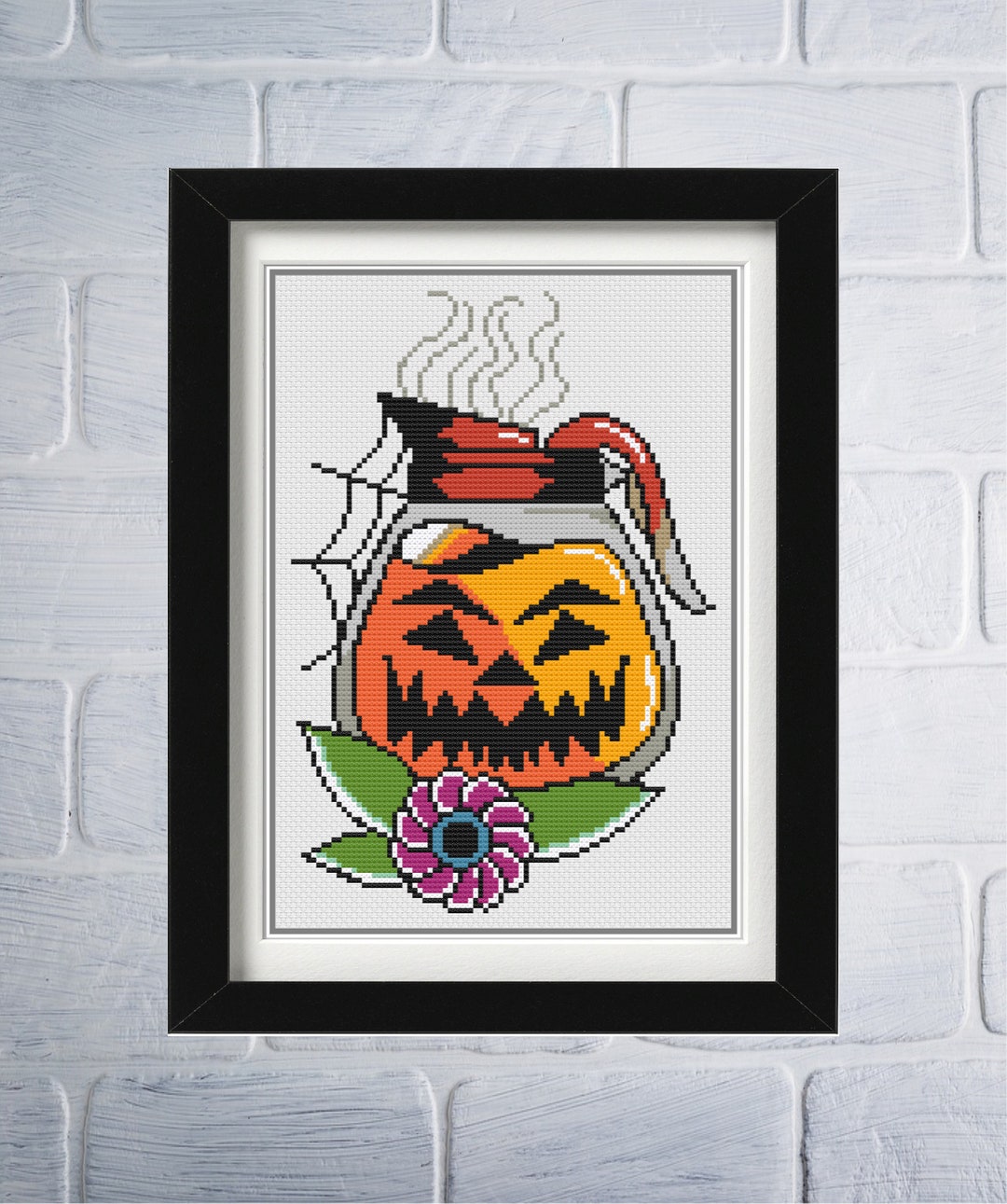PATTERN Spooky Energy Cross Stitch Pattern - Halloween Cross Stitch ...