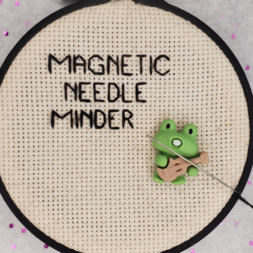 Banjo Frog Needle Minder Magnet for Cross Stitch & Embroidery – Cute ...