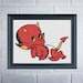 PATTERN Lil Devil Cross Stitch Pattern Magic Cross Stitch Subversive ...