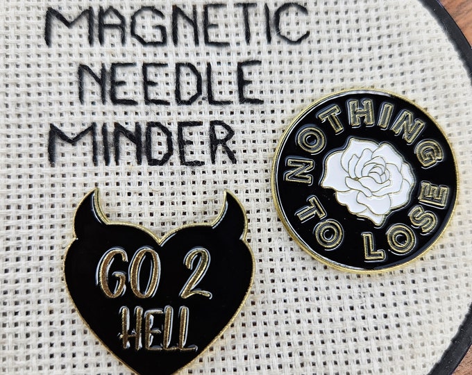 Demon Needle Minder Magnetic for Cross Stitch, Embroidery, or Demon ...