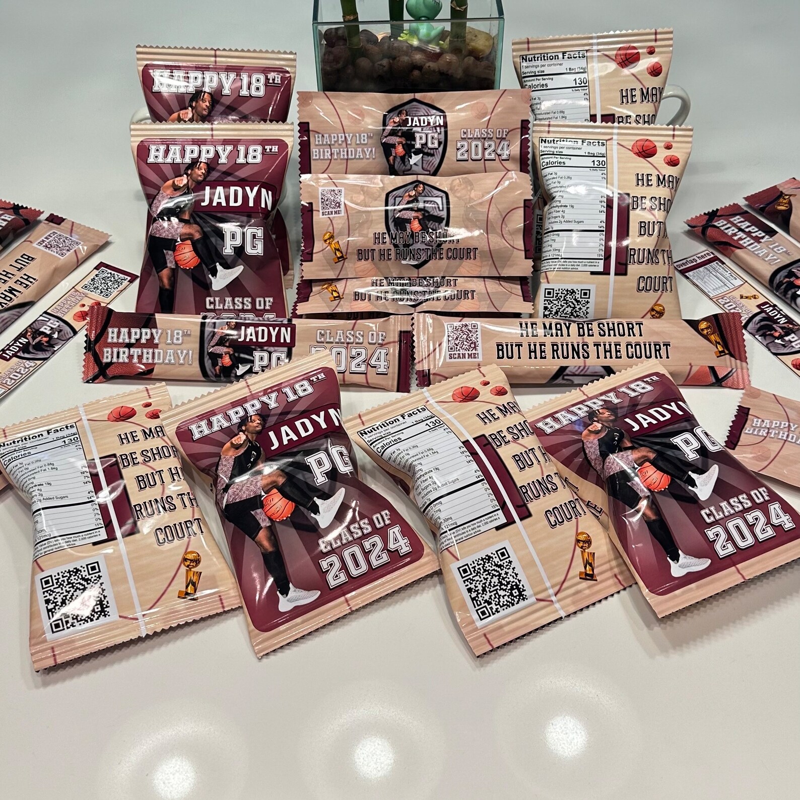 Custom Party Favors, Party Favor Packages, Custom Chip Bag Labels ...