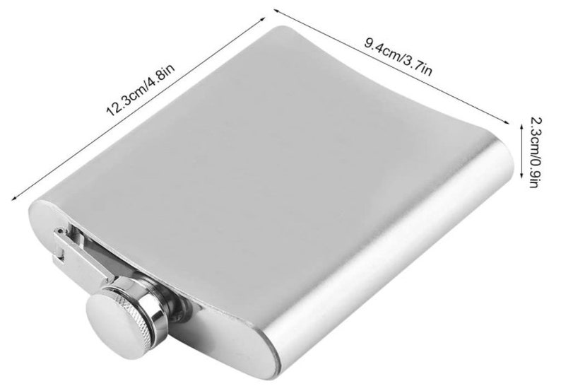 Photo/logo Engraved Custom Whisky Flask 7oz Stainless Steel - Etsy