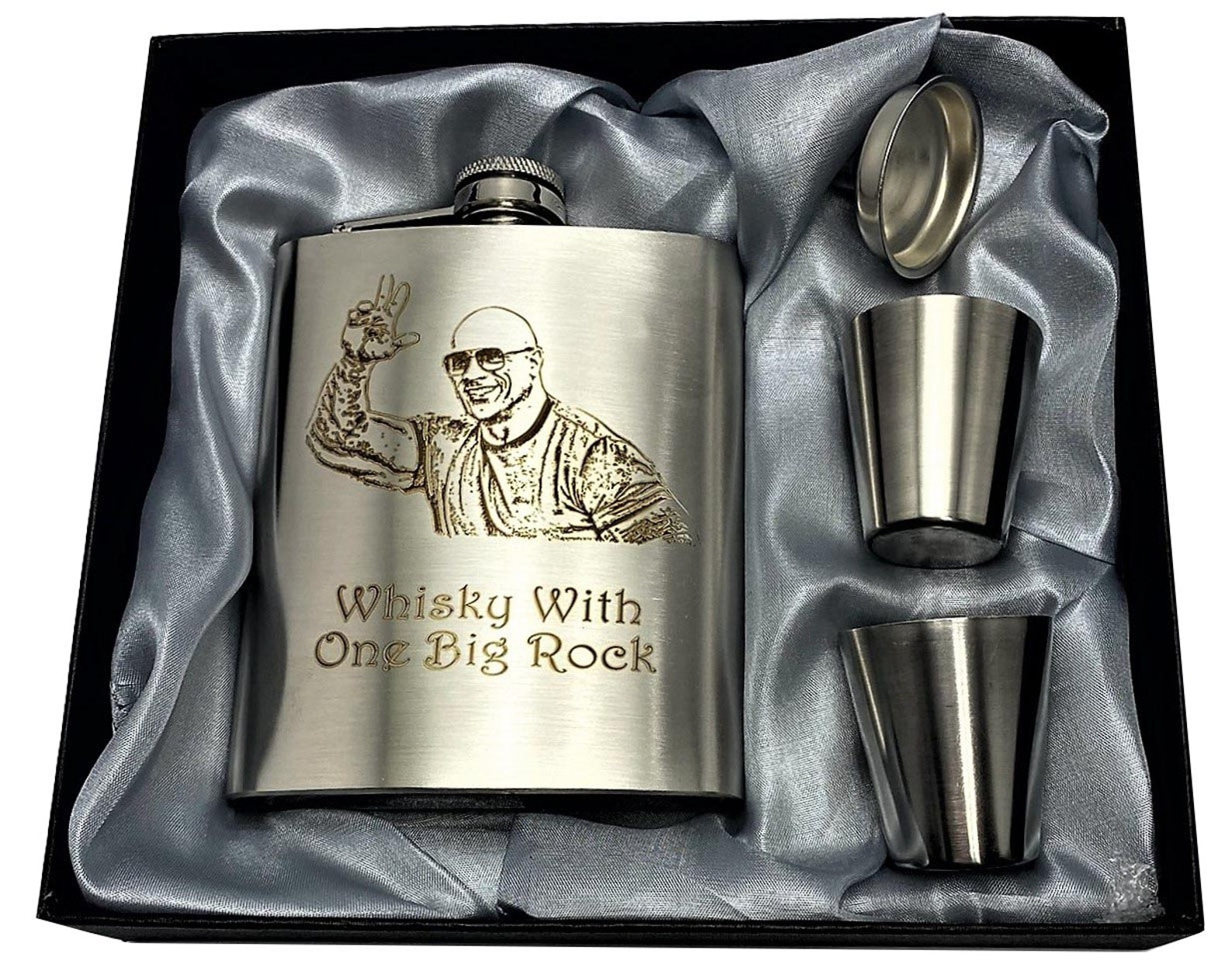 Photo/logo Engraved Custom Whisky Flask 7oz Stainless Steel - Etsy