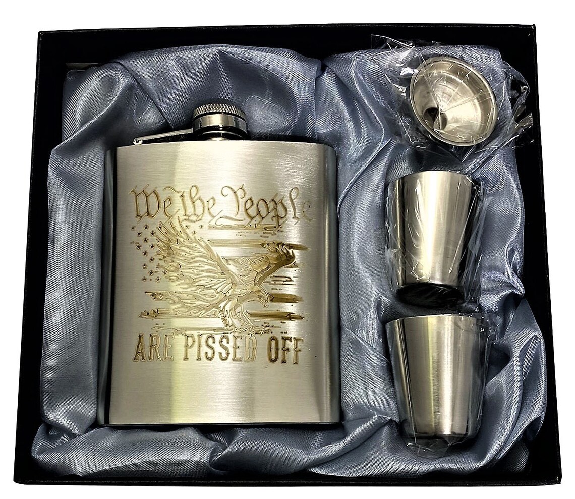 Photo/logo Engraved Custom Whisky Flask 7oz Stainless Steel - Etsy