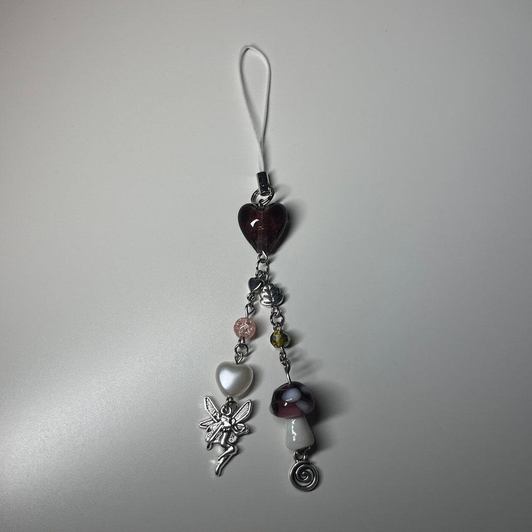 Forest Fairy Beaded Charm Keychain Blue Purple Pink Gummy Bear Edgy ...