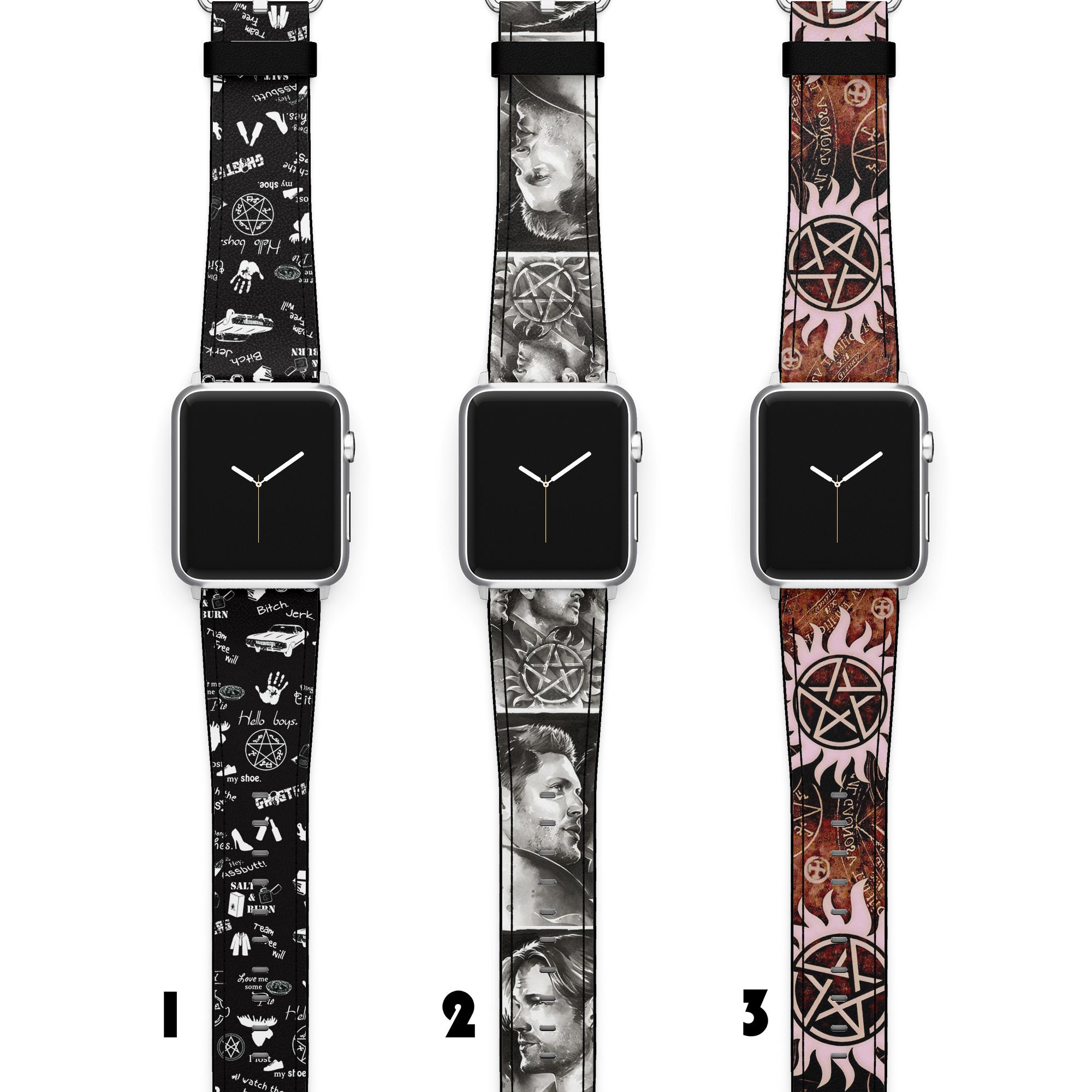 Supernatural Iwatch Strap 45 Mm Iwatch SE 2020 Series 1 2 3 4 - Etsy