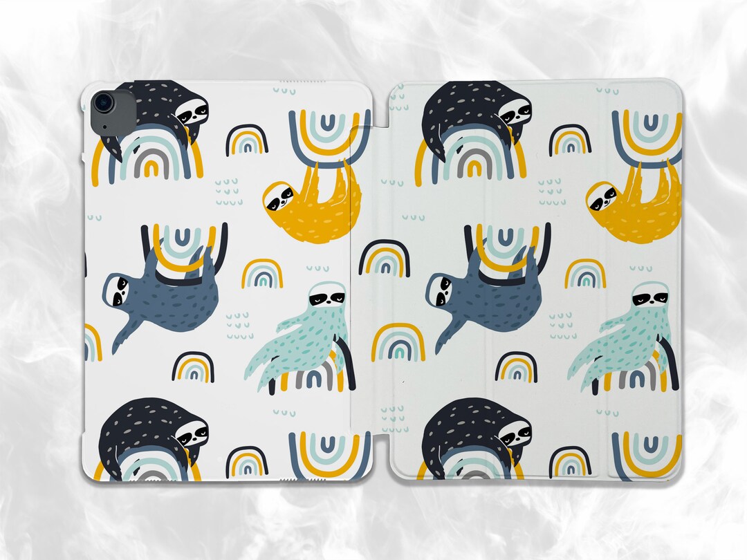 Cute Sloths iPad Case 10.2 Inch 2021 Mini 5 7.9" Mini 6 8.3" Mini 4 7.9 ...