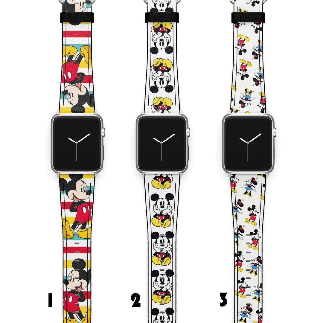 Mickey Mouse Iwatch Band 44 Mm Watch Band 41mm Series 9 Iwatch Strap 42 ...