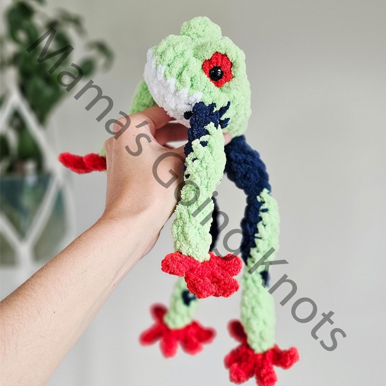 Red-eyed Tree Frog Crochet Pattern | Low Sew - Etsy