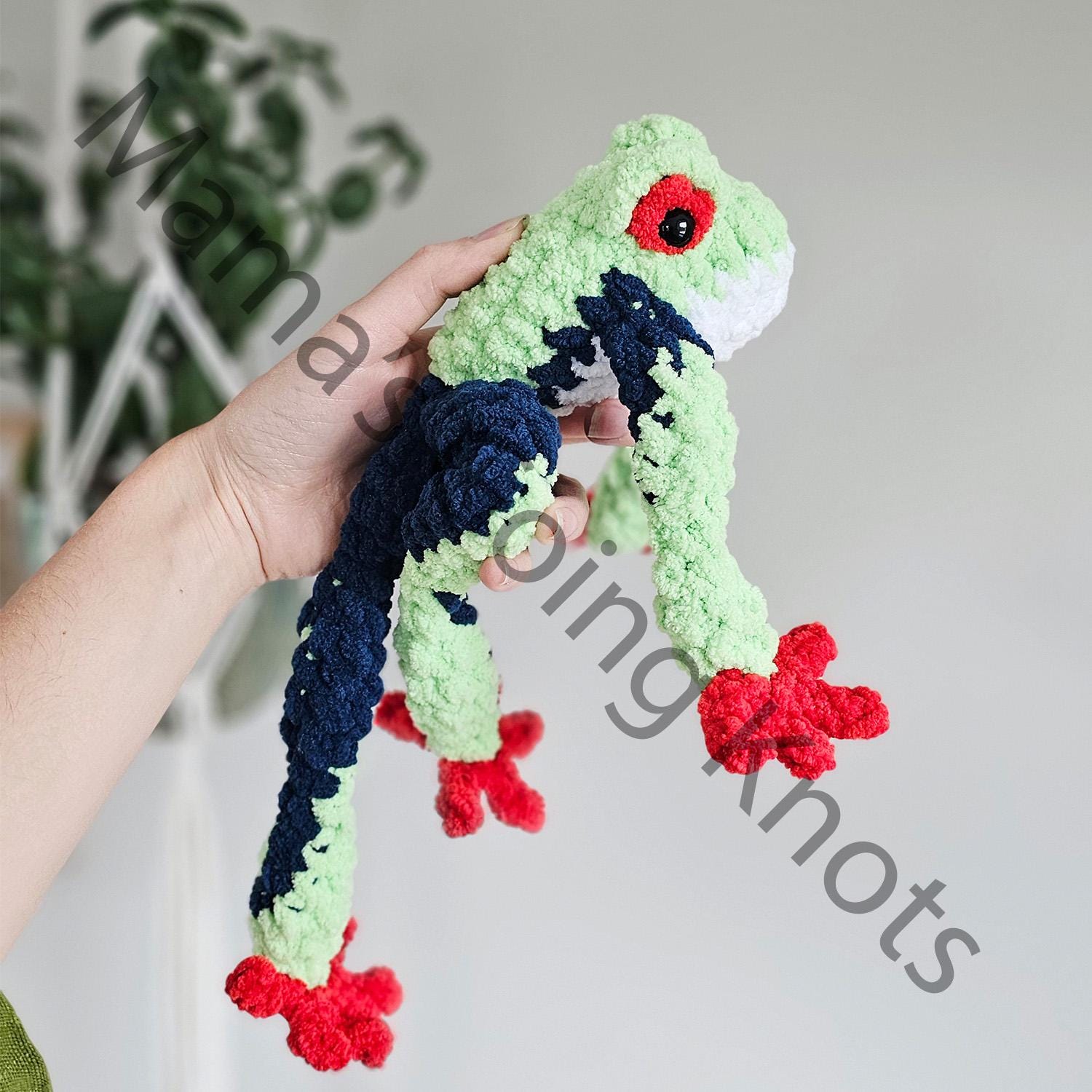 Red-eyed Tree Frog Crochet Pattern | Low Sew - Etsy