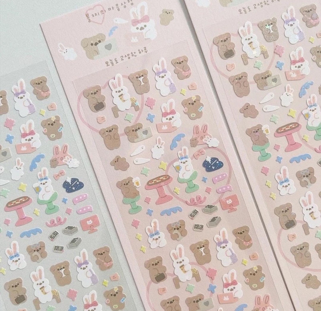 DECORATIVE KOREAN STICKERS | Adorable Cute Kawaii Kpop Decal Sticker ...
