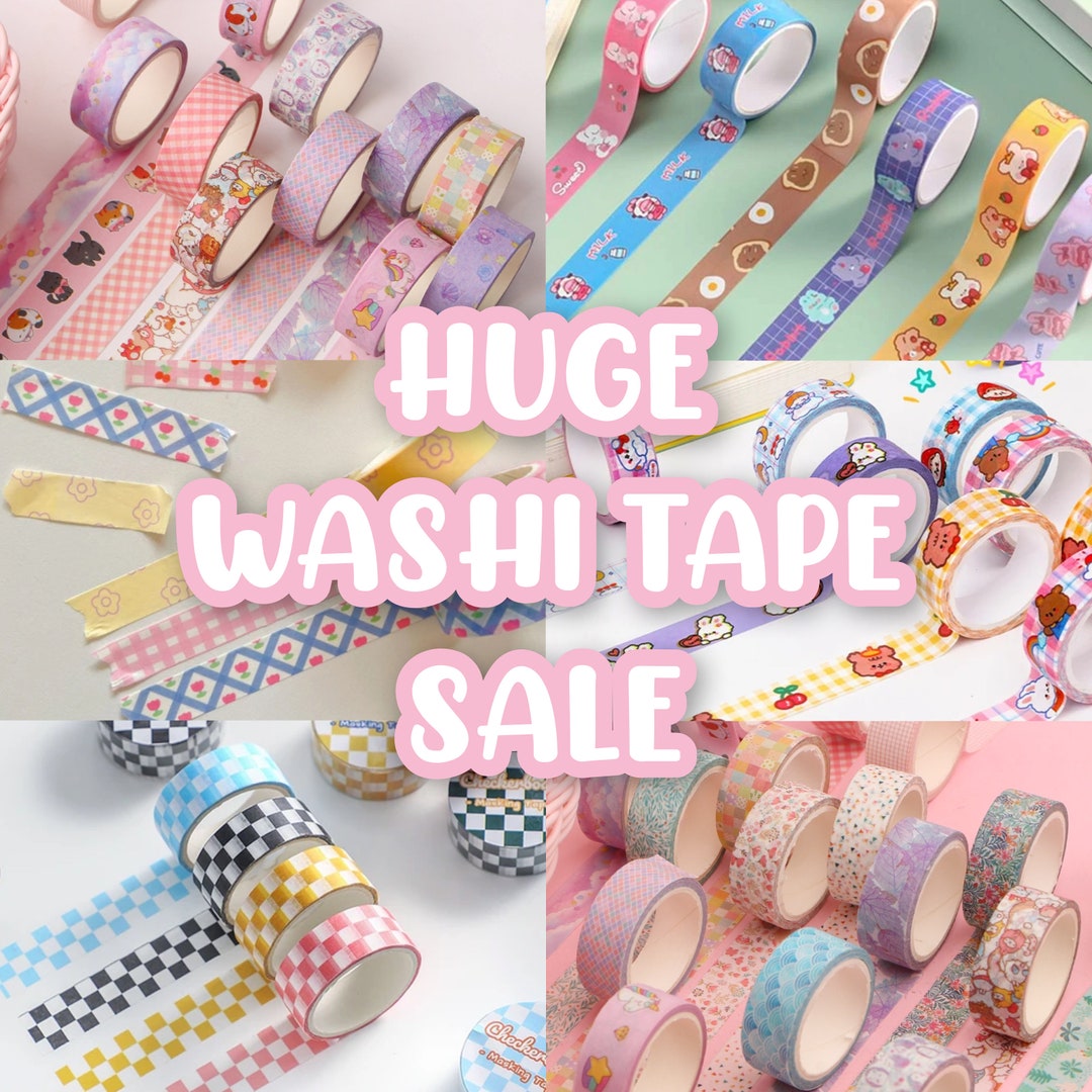 WASHI TAPES | Huge Masking Tape Bundle, Mystery Decorative Self ...
