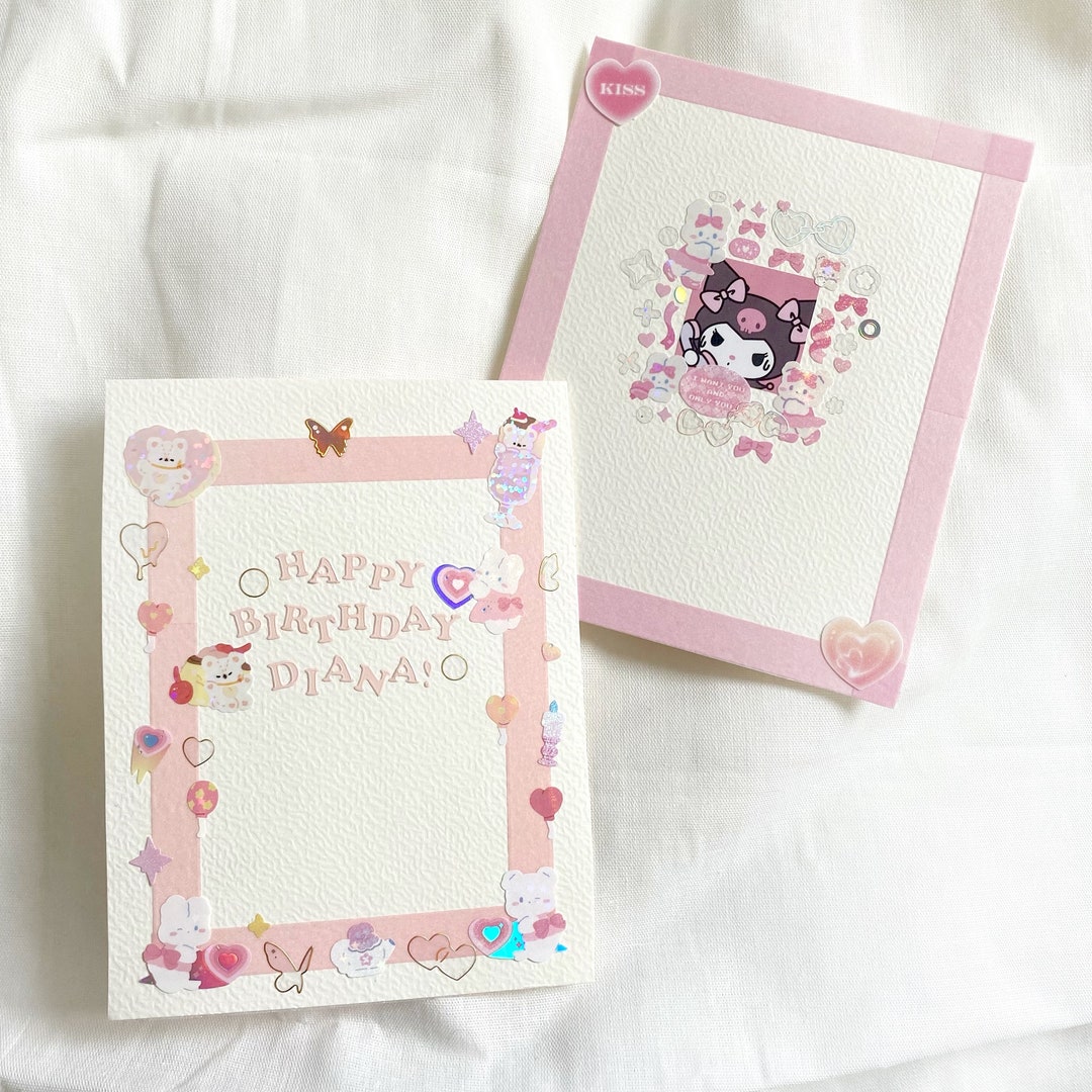 SANRIO CARDS Selfmade DIY Kuromi Cinnamoroll Hello Kitty - Etsy
