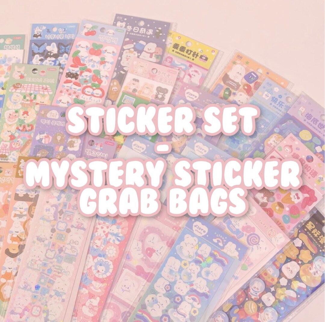 HUGE STICKER SALE | Cute Stickers Sheet Mystery Bag With Cute ...