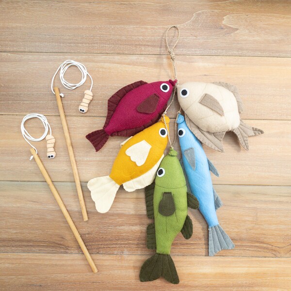 Wooden Toy Fishing - Etsy