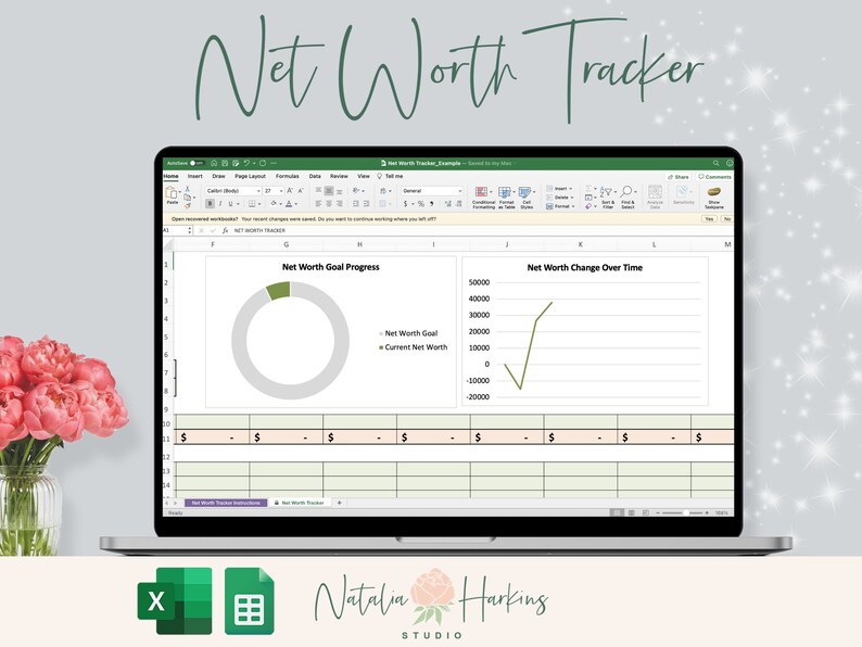 Net Worth Tracker With Net Worth Charts That Keeps You on Track With ...